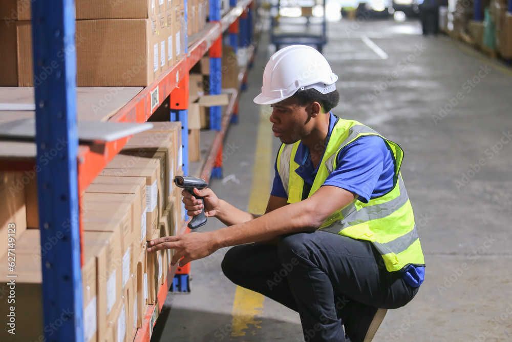 Man professional worker wearing safety uniform and hard hat worker ...
