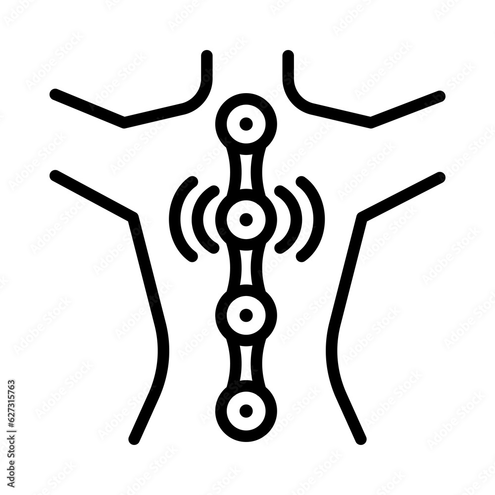 Physical Therapy Aid Icon Vector. Magnetic Therapy Device And Laser ...