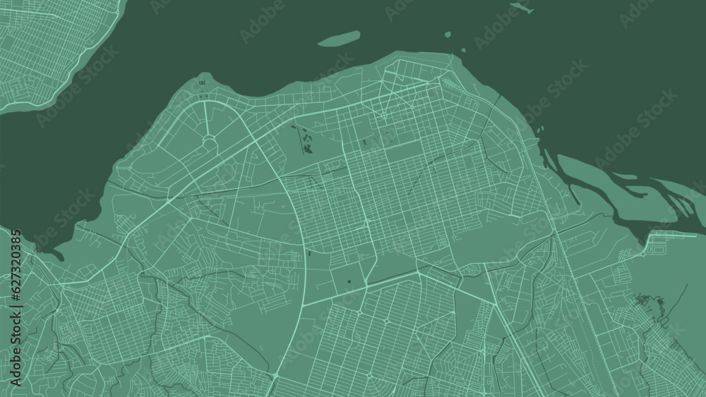 Background Kinshasa map, Democratic Republic of Congo, green city ...