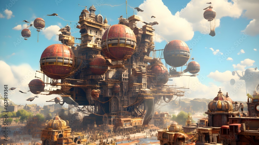 "Steampunk Odyssey": This AI-crafted image captures the essence of a ...