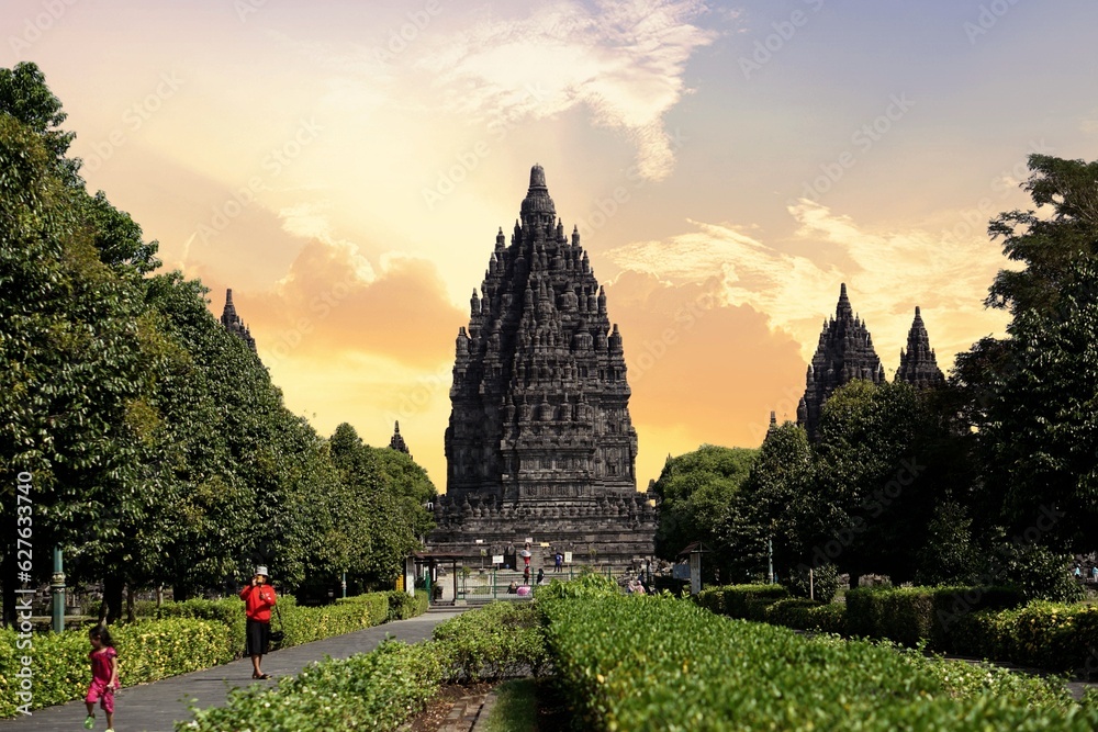 View of Prambanan Temple, Prambanan Temple is the largest and grandest ...