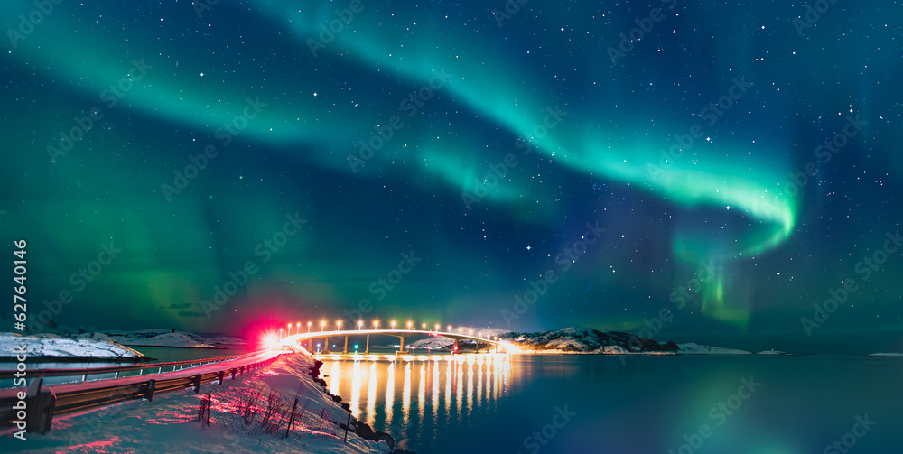 Sommaroy Bridge is a cantilever bridge connecting the islands of ...