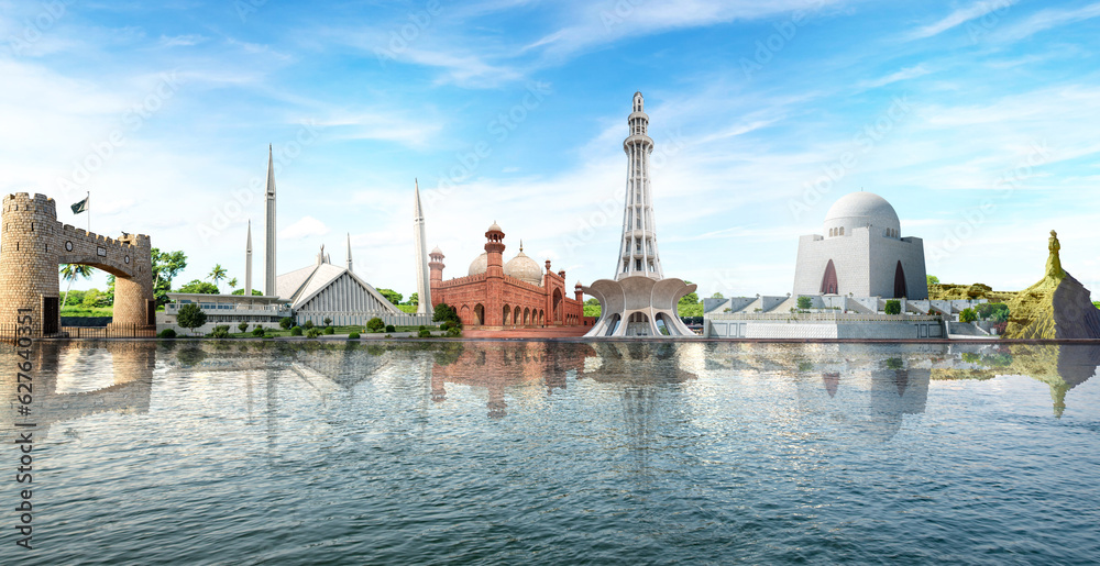 Pakistan Monuments. Environment. Quaid-e-Azam Tomb. Minar e Pakistan ...
