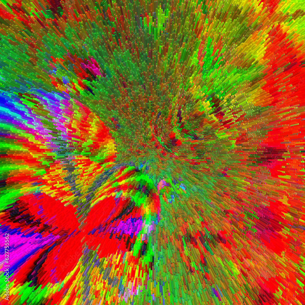 Abstract fractal illustration, concept art for poster, flyer, banner ...