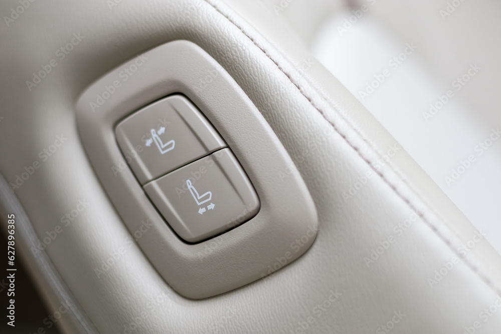 push switch for adjusting the front-passenger seat from the driver's ...