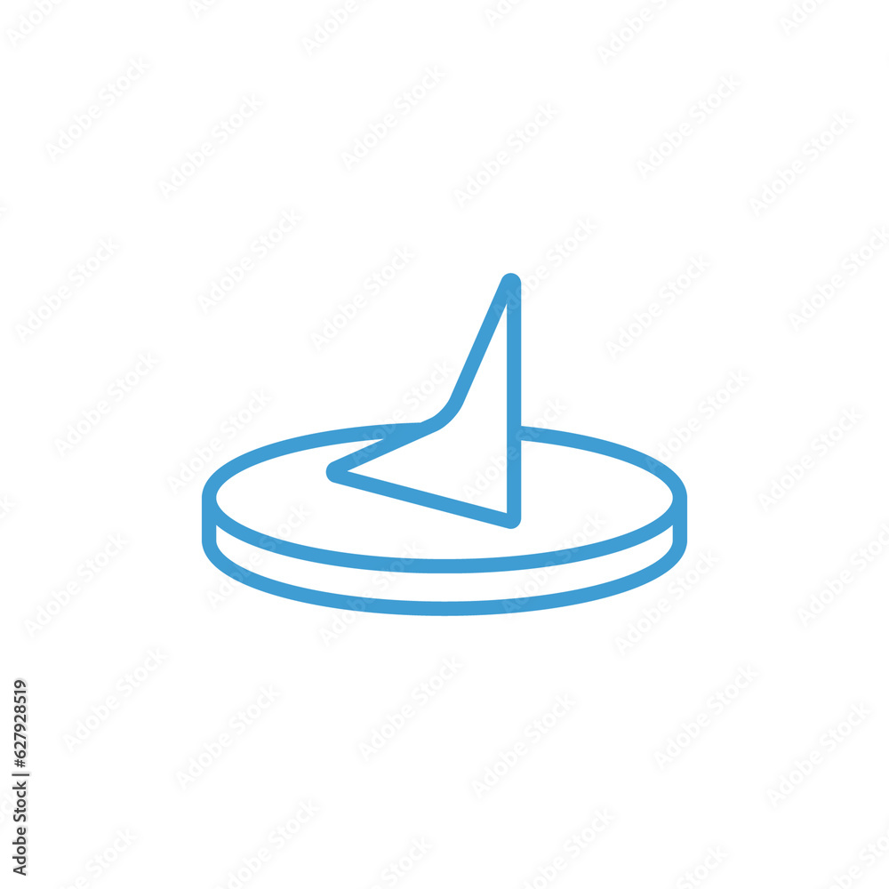 Digital png illustration of blue sundial on transparent background ...