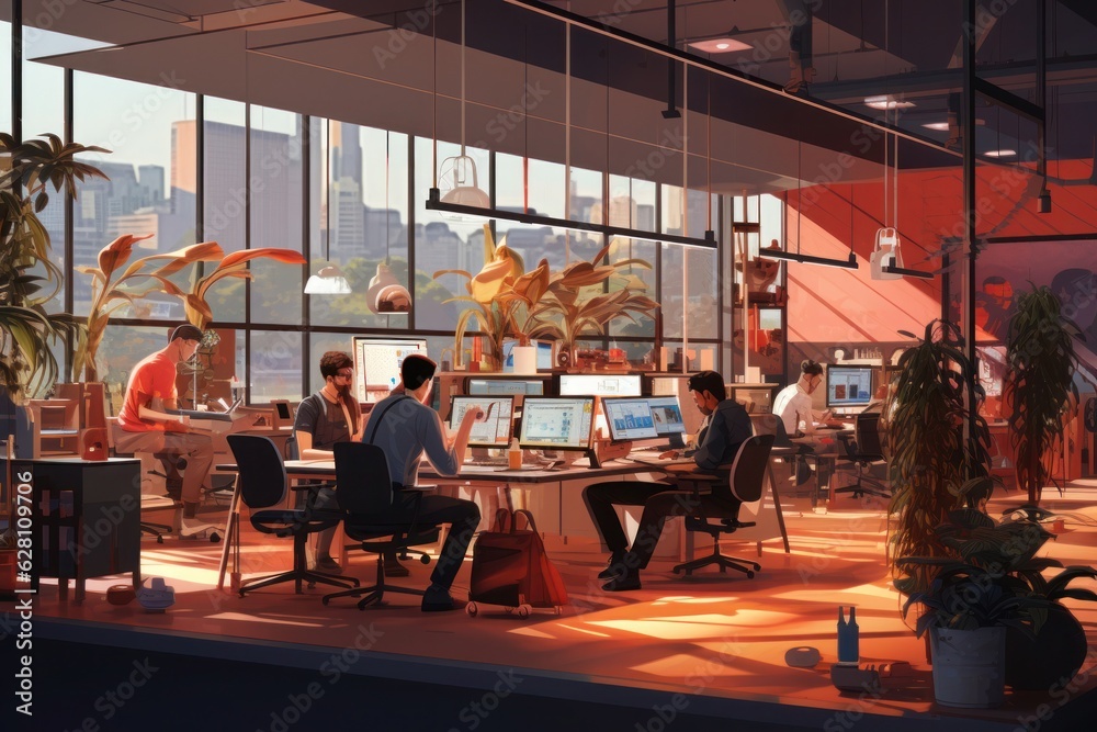 "Welcome to a charming coworking haven, where creativity and ...