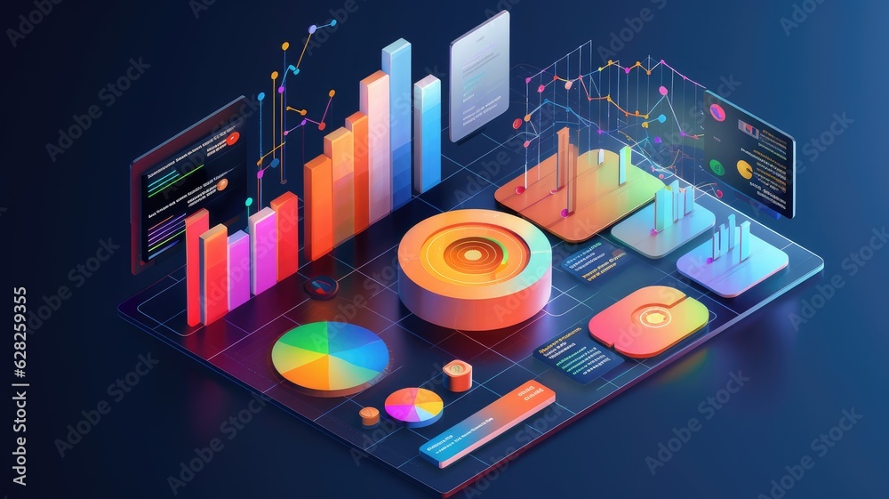 image depicting the analysis of social media data, featuring charts ...