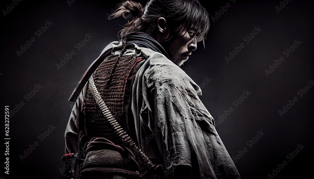 Detailed 8K Game Character in Outfit - Striking Contrast and Textures ...