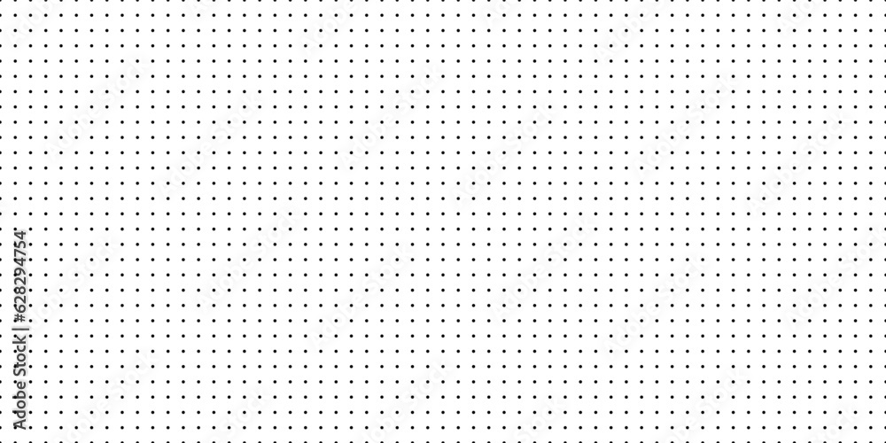 Dotted graph paper with grid. Polka dot pattern, geometric seamless ...