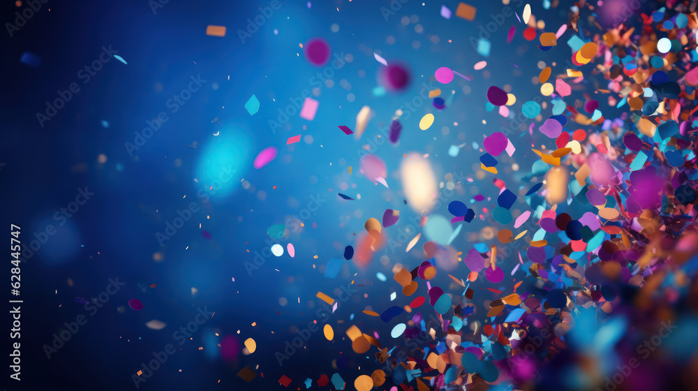 Celebration and colorful confetti party. Blur abstract background 素材庫相片 ...