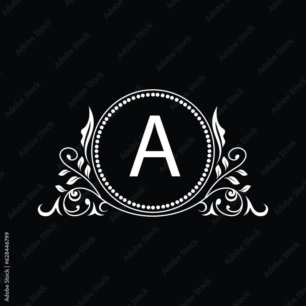 logo vector illustration with A letter Stock Vector | Adobe Stock