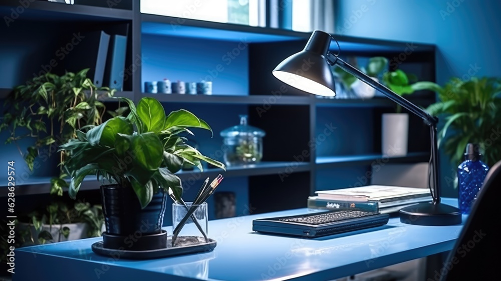 Inspiring office interior design Modern style Home office featuring ...