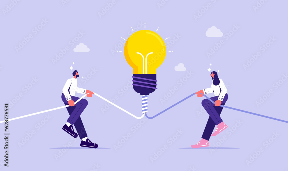 Integration and Collaboration teamwork, connecting people working ...