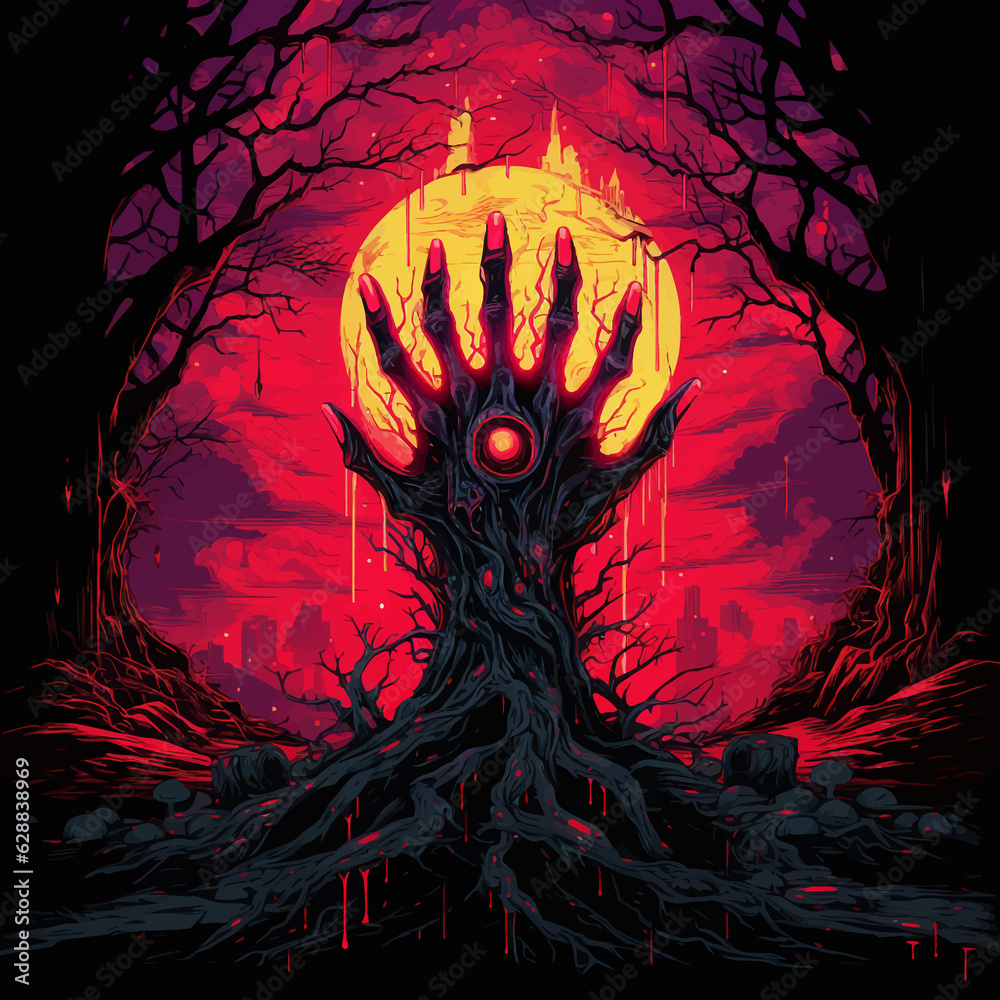 Monster hand with claws. Zombie hand coming out of the ground. Zombie ...