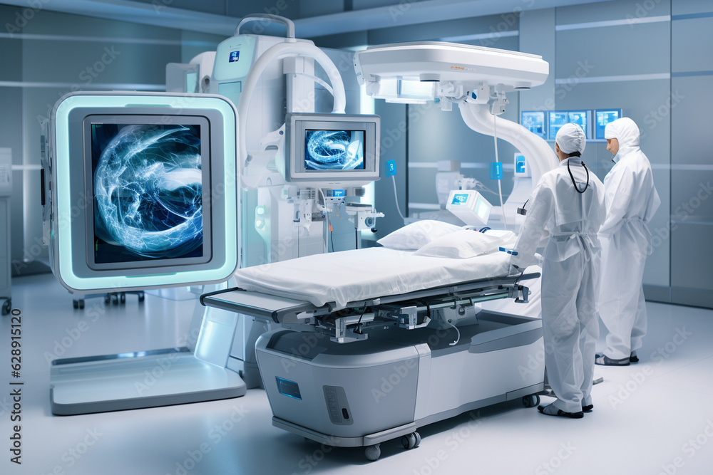 Advanced imaging equipment, such as fluoroscopy or intraoperative ...