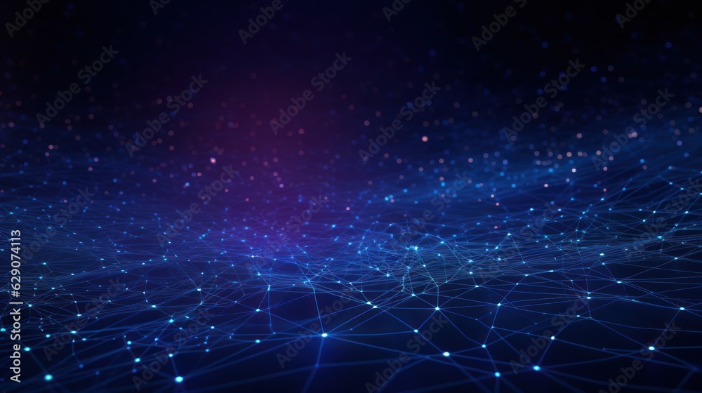 Technology Particle Abstract Background Stock Photo | Adobe Stock