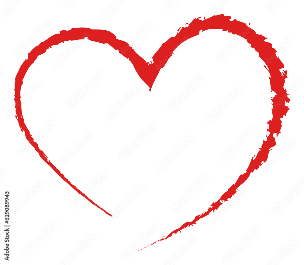 Digital png illustration of heart symbol on transparent background ...