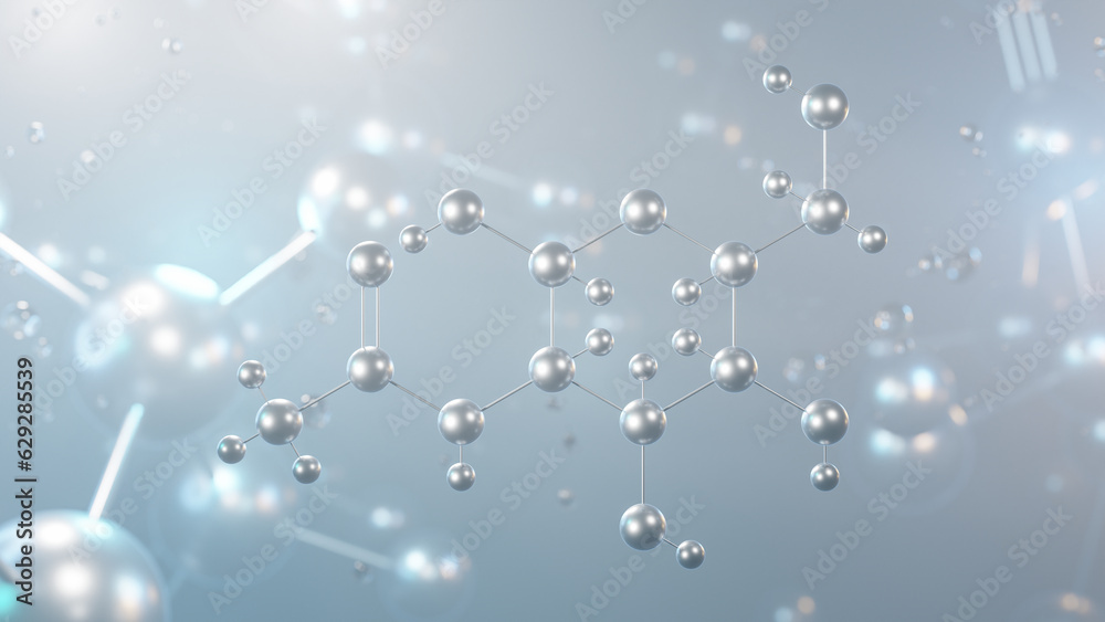 n-acetylglucosamine molecular structure, 3d model molecule, derivative ...