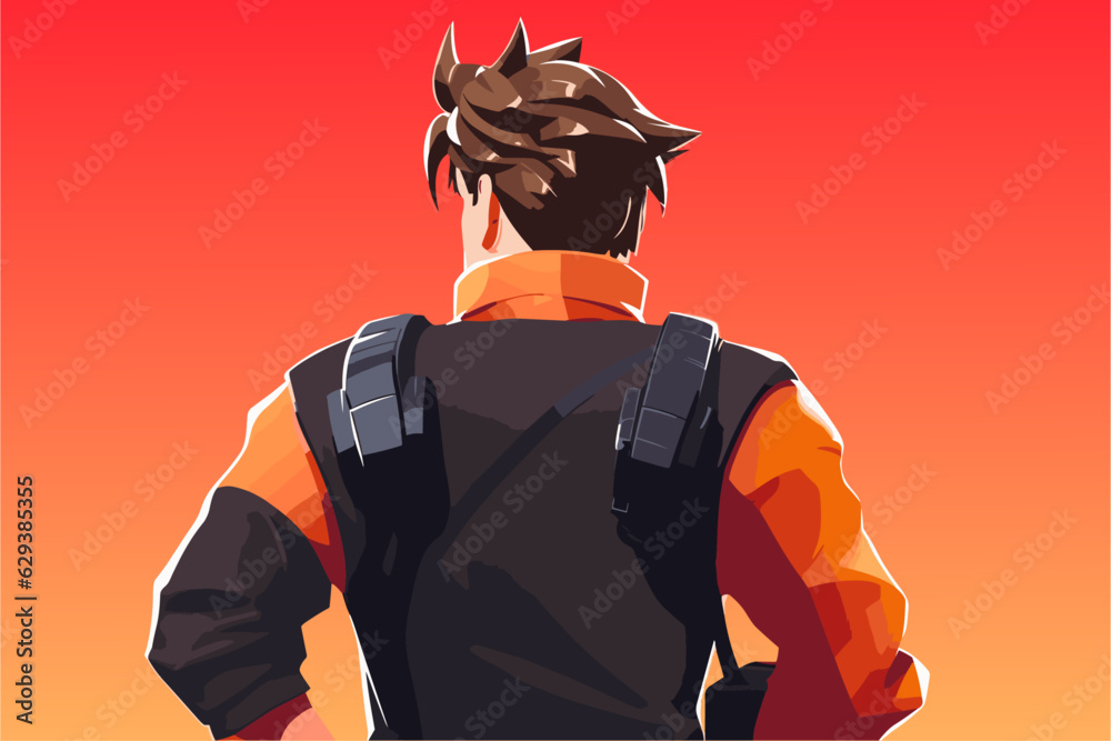 Male hero warrior video game character art, strong military ops badass ...