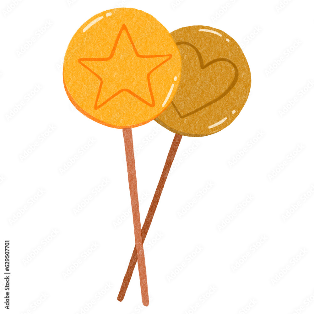 Korean Honeycomb Toffee Candy Dalgona Ppopgi Squid Game Decoration Hand ...