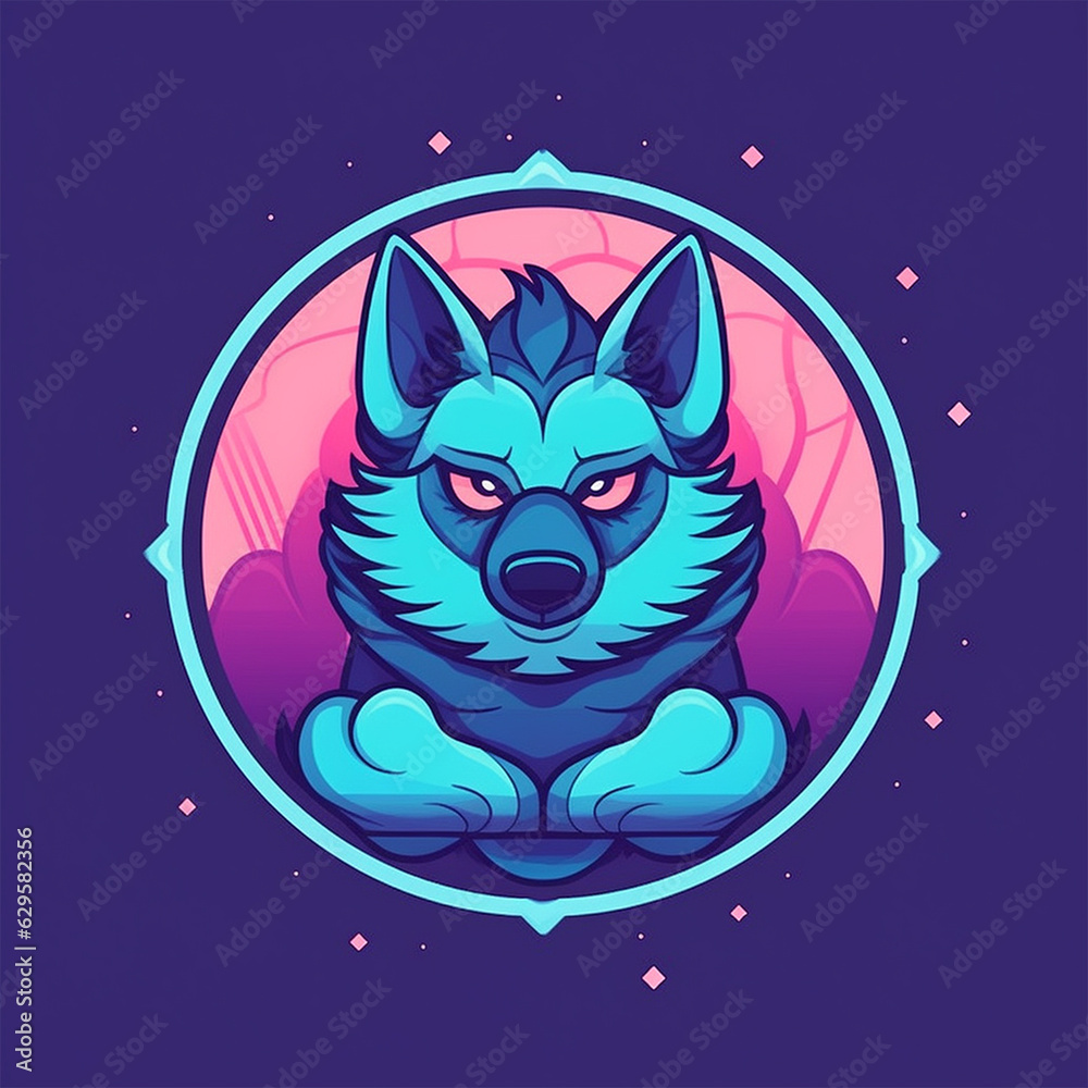 logo cartoon, cute wolf cartoon character logo, wolf symbol. Stock ...