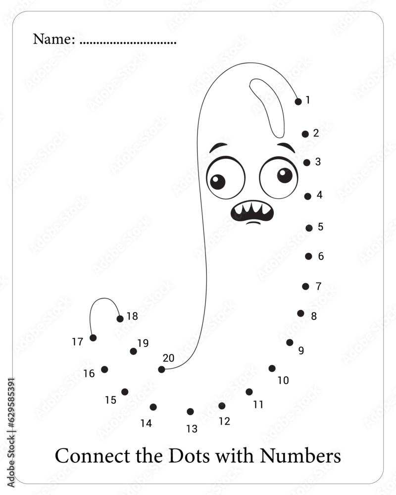 Cute Alphabet Dot To Dot Connect, Coloring Pages for kids, Activity ...