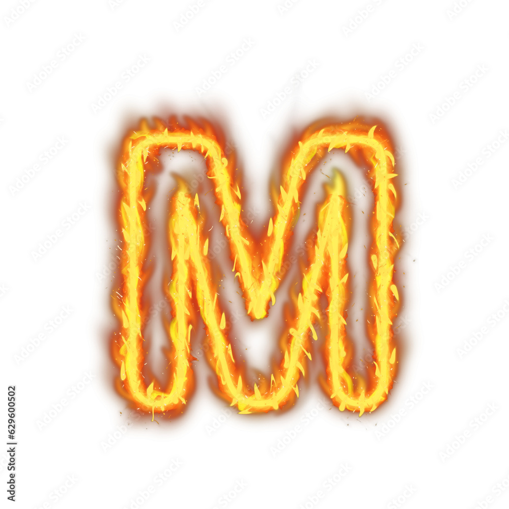 Ilustración de Stock Fire alphabet letters png, Fire alphabet text ...