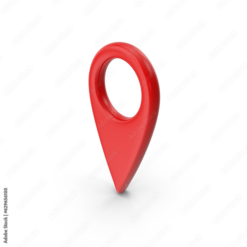 Ilustración de Stock 3D Rendering PNG Realistic Location Red map pin GPS pointer markers GPS ...