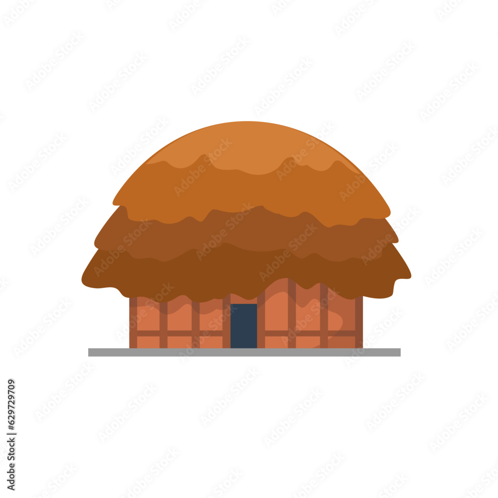 Vector de Stock Rumah honai or rumah onai, rumah adat papua indonesia ...