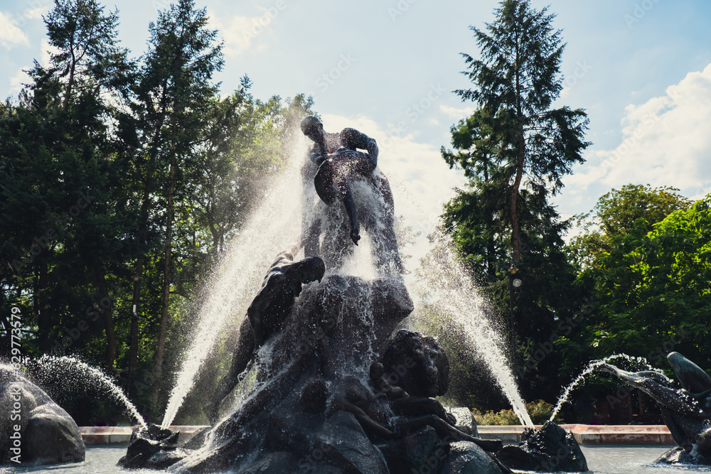 BYDGOSZCZ , POLAND - August 2022 Fontaine POTOP. Deluge Fountain ...