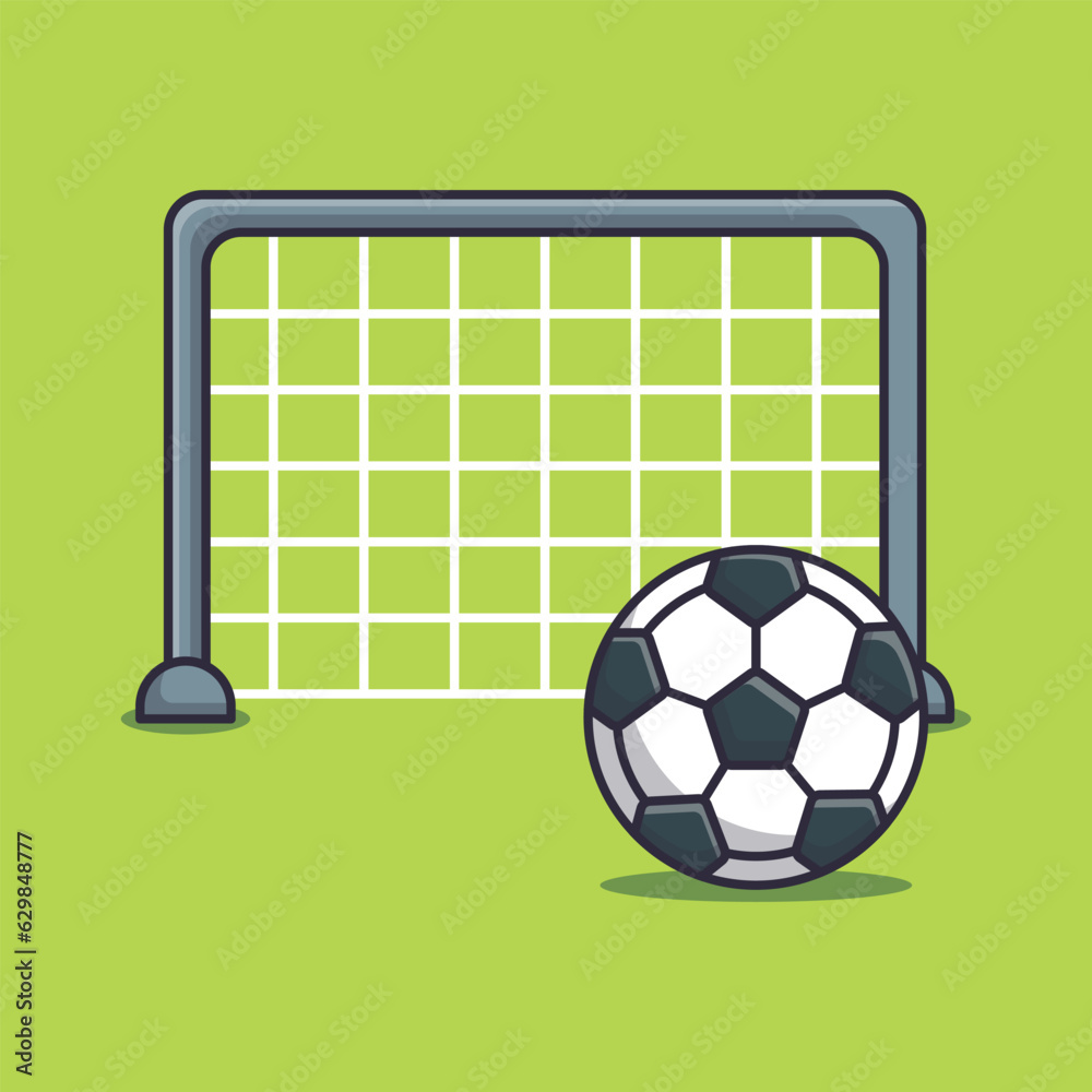 Football cartoon vector illustration. Vector cartoon Illustration ...