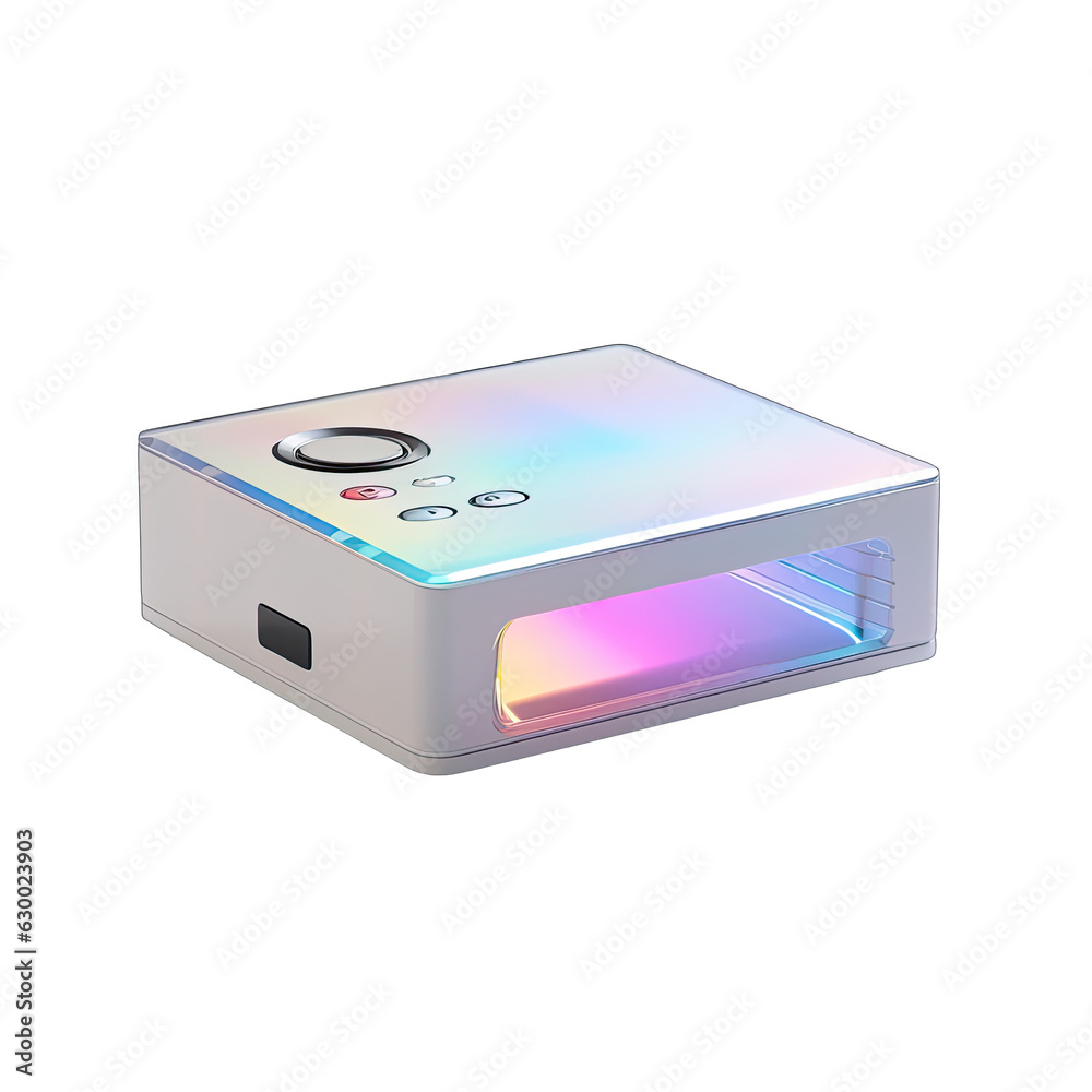 Small Boxy Hologram Projector Isolated on Transparent Background. AI ...