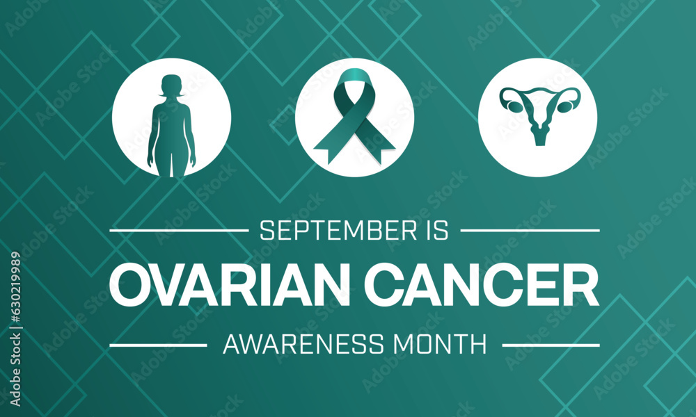 Vector de Stock Ovarian Cancer Awareness Month design with symbol of ...