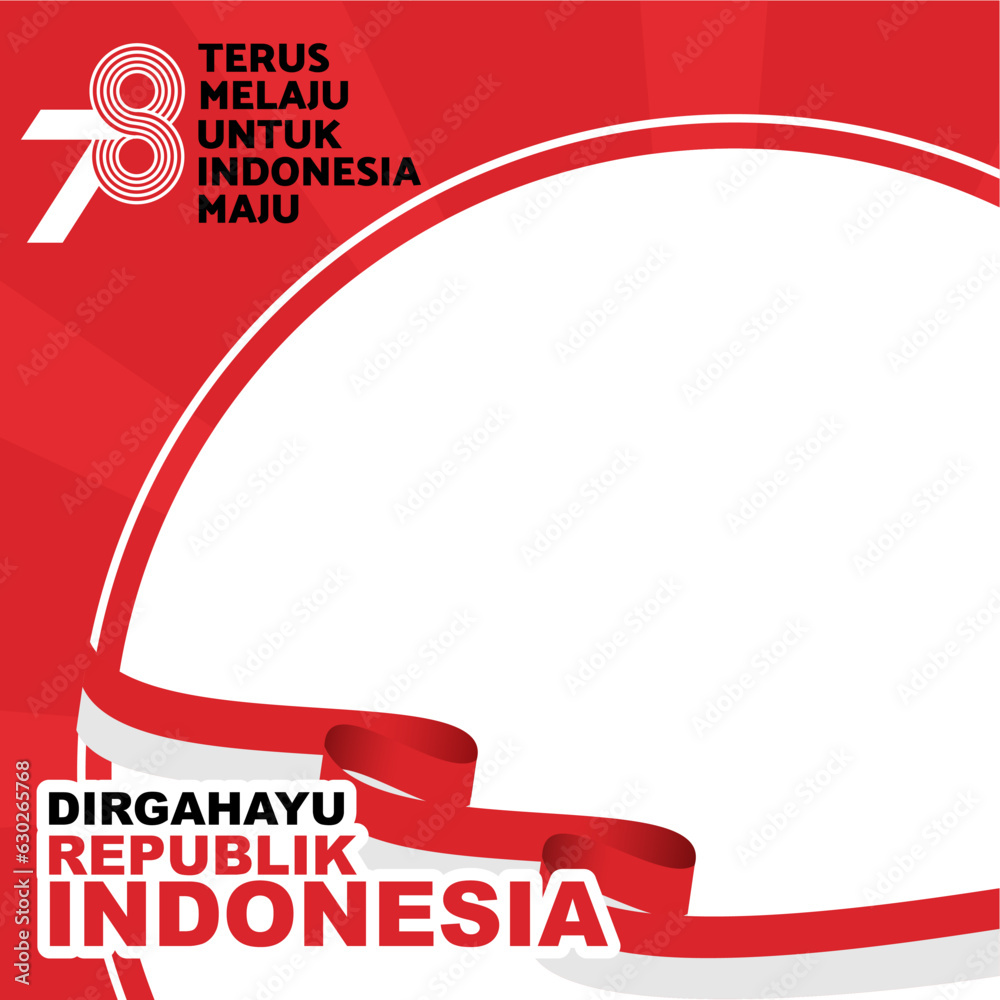 twibon background with the theme of Indonesian independence Stock ...