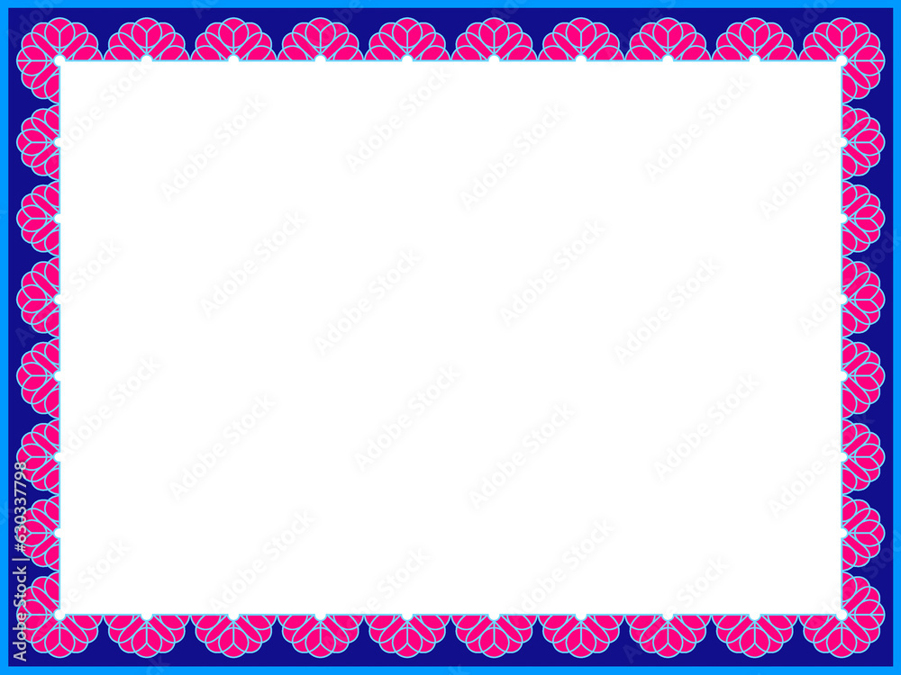 Border graphics for cover design, certificate design, project work ...