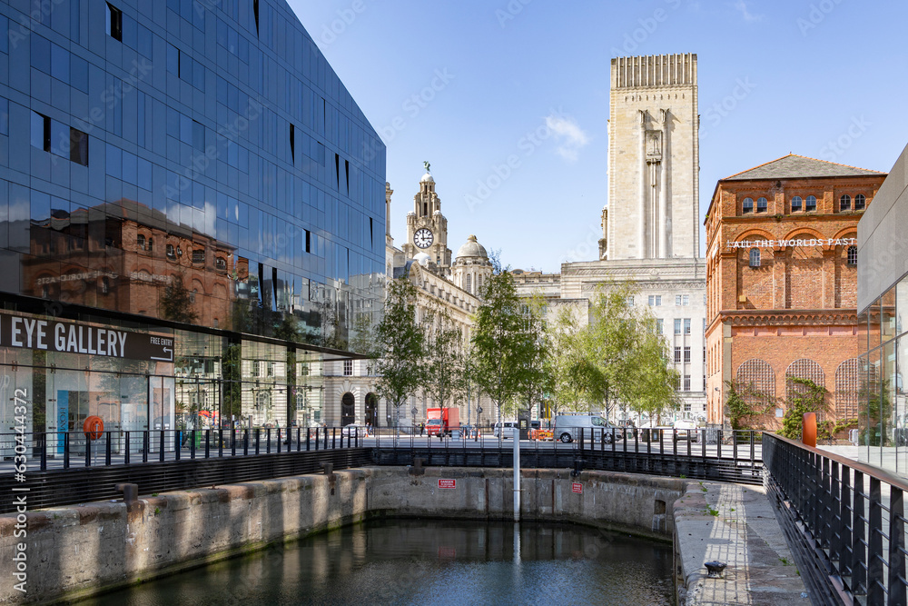 Liverpool, united kingdom May, 16, 2023 The former red brick Mersey ...