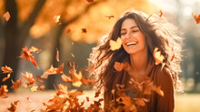Beautiful Woman In Autumn Free Stock Photo - Public Domain Pictures