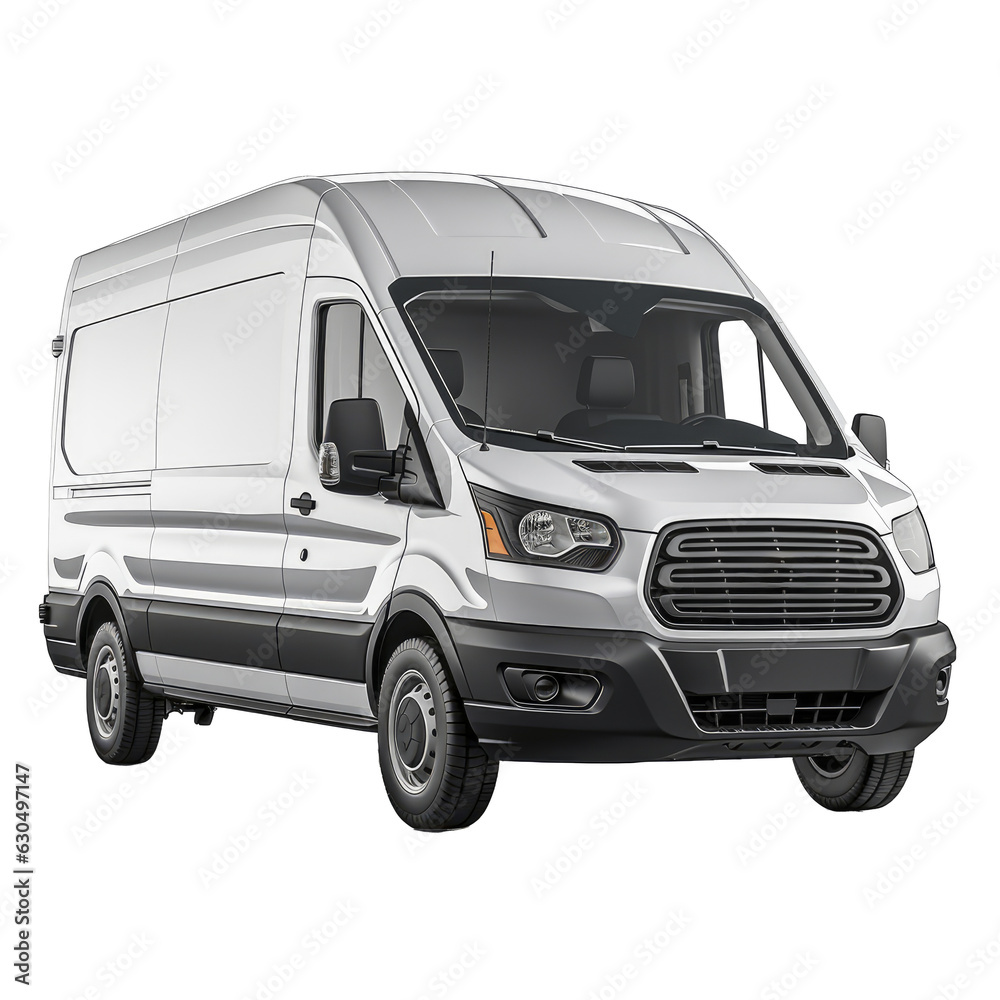 old transit van isolated transparent background. Generative AI Stock ...