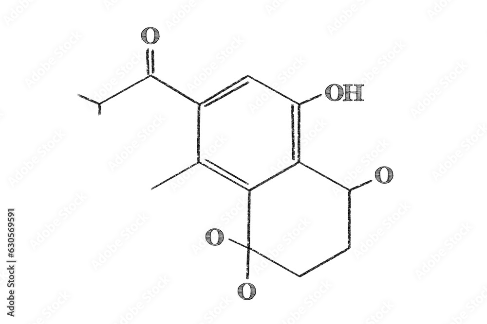Digital png illustration of molecular structure diagram on transparent ...