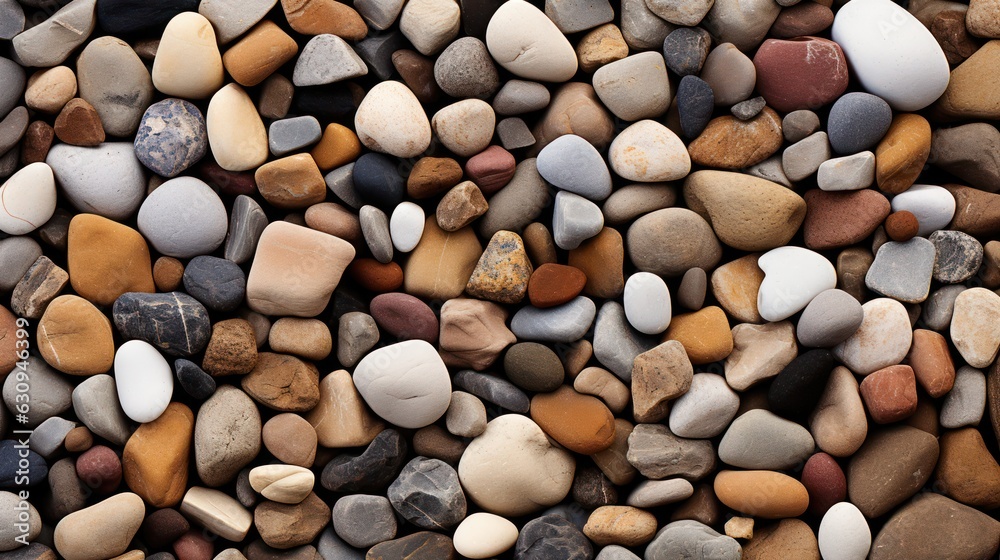 Smooth, rounded pebbles on a beach texture Stock Photo | Adobe Stock