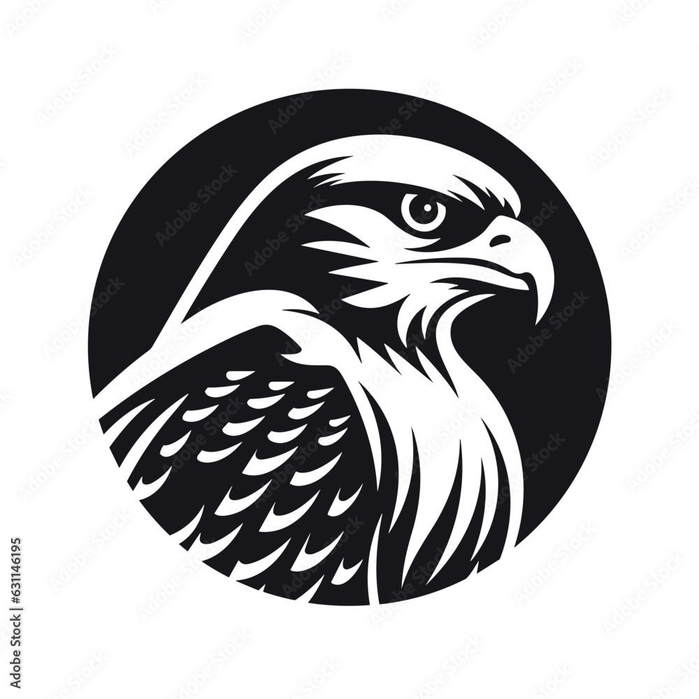 Falcon logo design vector symbol Stock Vector | Adobe Stock