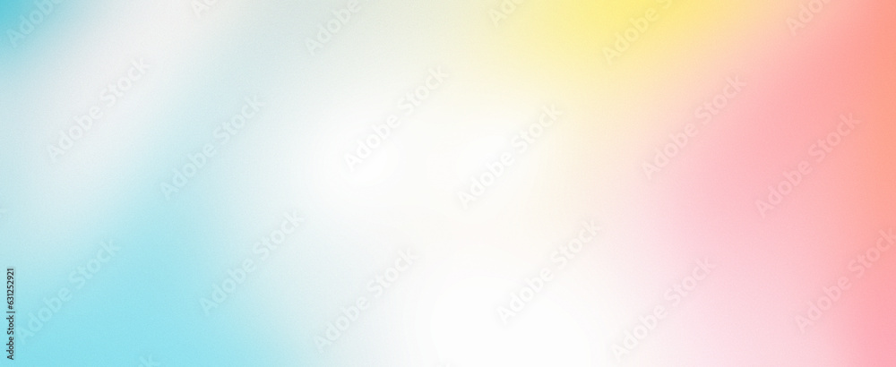 Light grainy background pink blue yellow retro summer noise texture ...