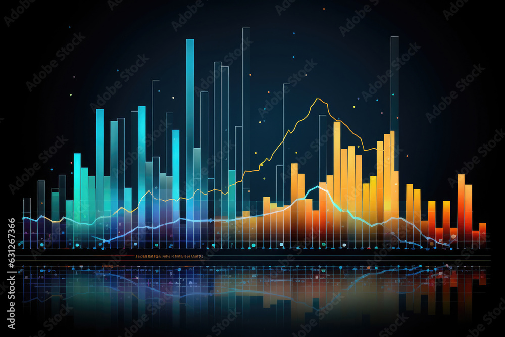 Online statistics in application. Business analytics infographic ...