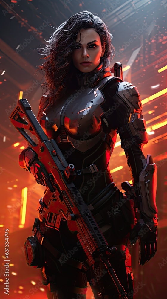 Valorant Soldier Concept Character. FPS Gameplay scenario. Stock ...