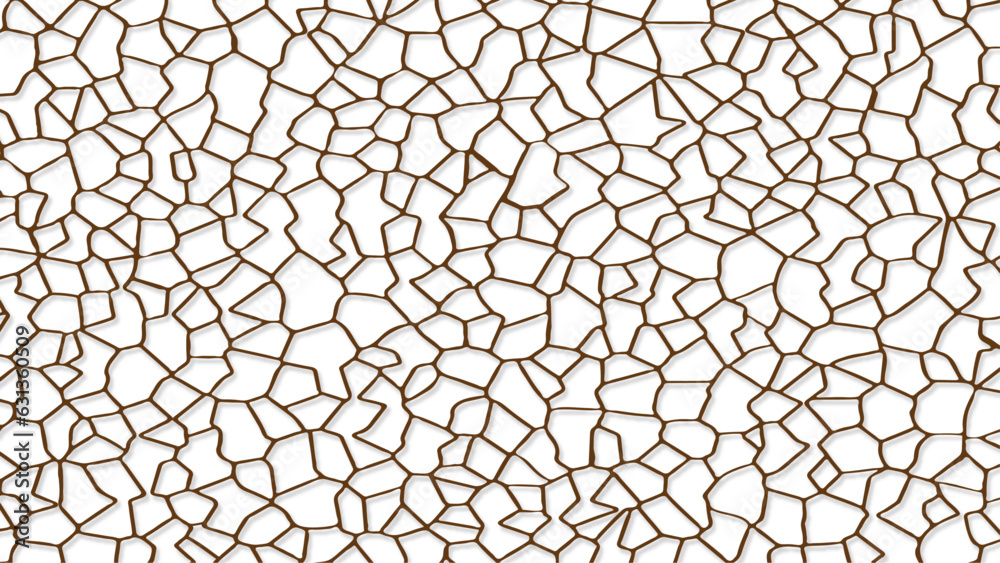 Seamless brown and white broken marble mosaic tiles background texture ...