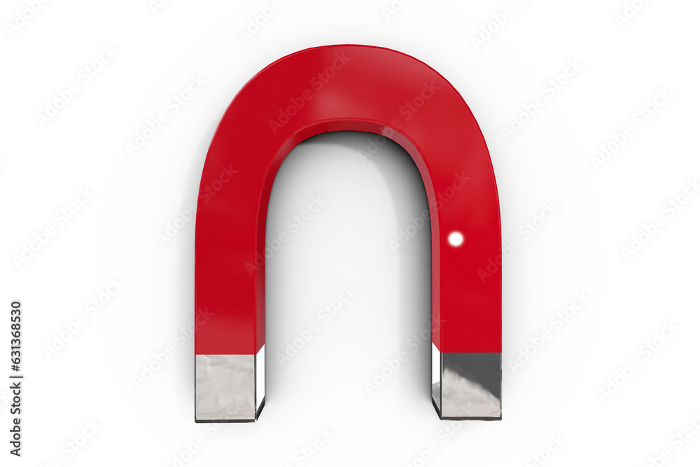 Digital png illustration of red magnet on transparent background Stock ...