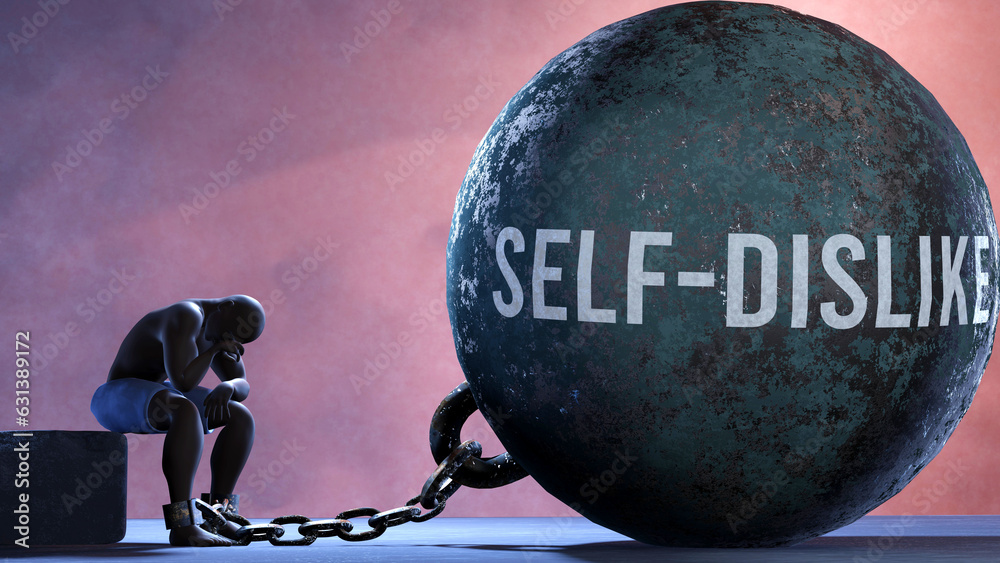 Self dislike - a metaphor showing human struggle with Self dislike ...