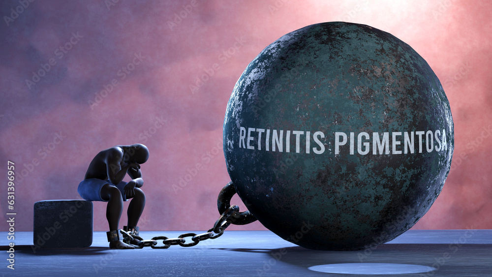 Retinitis pigmentosa - a metaphor showing human struggle with Retinitis ...