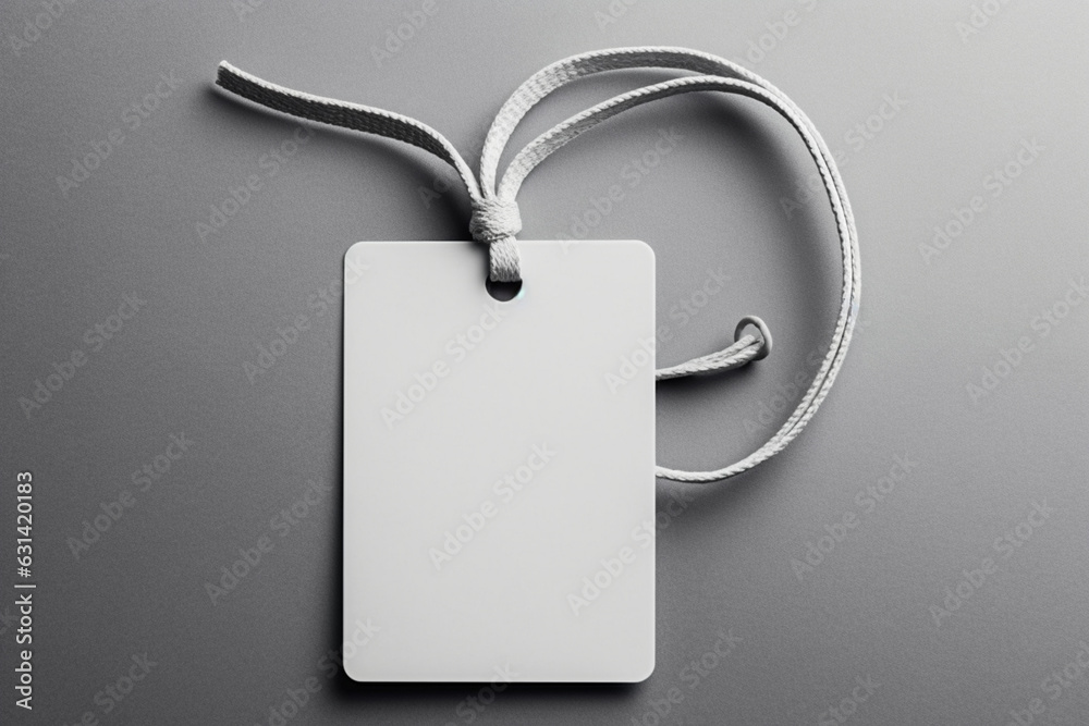 Empty layout layout on grey background, Common blank label name tag ...